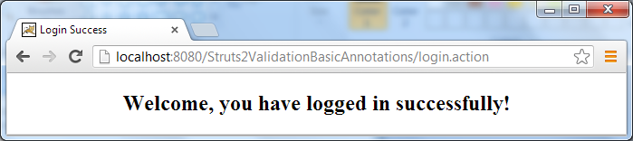 Struts Form Validation Tutorial Annotations